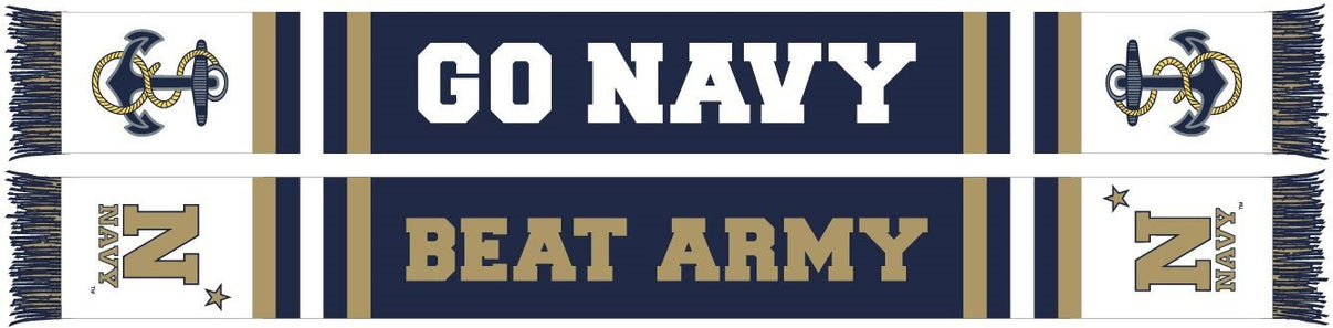 NAVY SCARF - Go Navy Beat Army! – Ruffneck Scarves